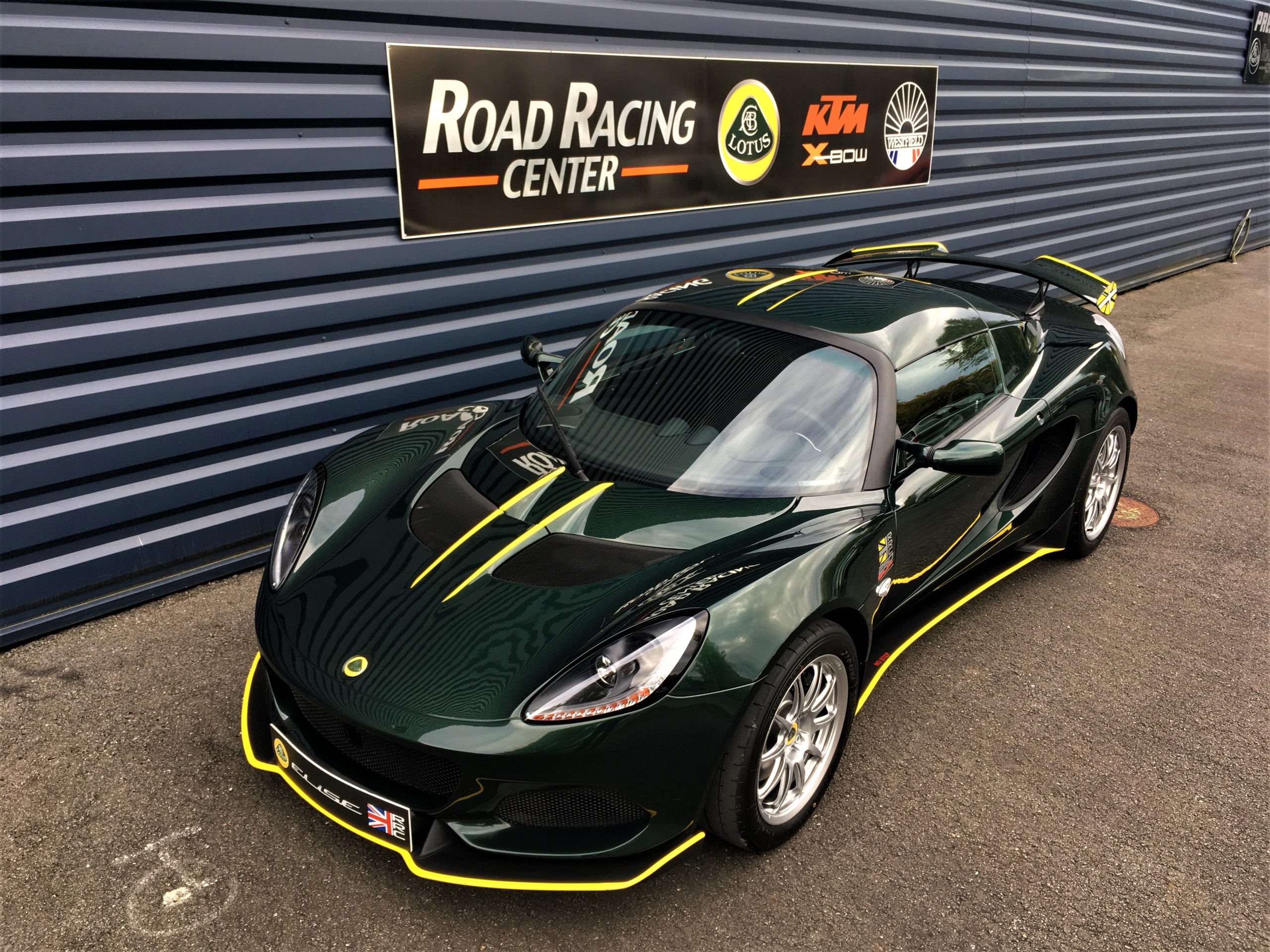 LOTUS Elise CUP 250 17.5 Racing Green Metallic Yellow stripes